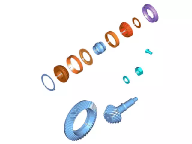 Genuine OEM Ford Part - Differential Ring And Pinion HC3Z-3222-E ...