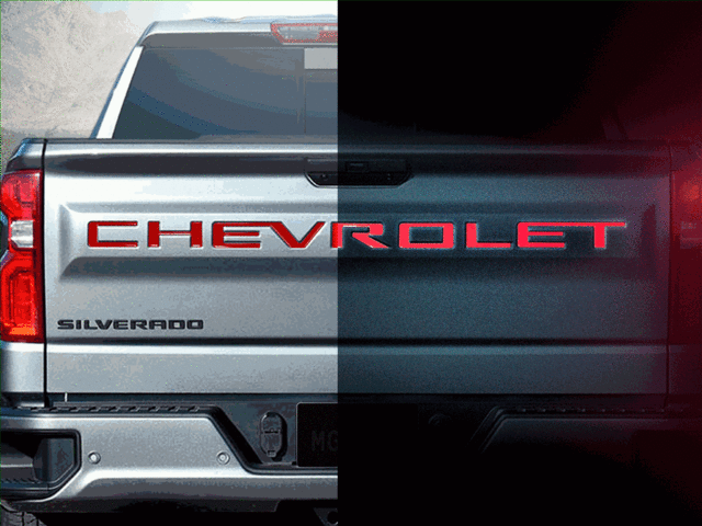2020-2026 Chevrolet 3-D Urethane Reflective Chevrolet Tailgate 19434087 ...