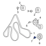 N808102-S437 - Idler Pulley Bolt 2003-2022 Ford | Ford Parts Direct