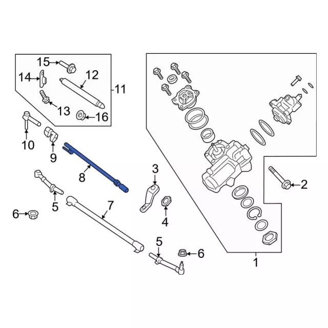PC3Z-3304-B - Center Link 2023-2025 Ford | Ford Parts Direct
