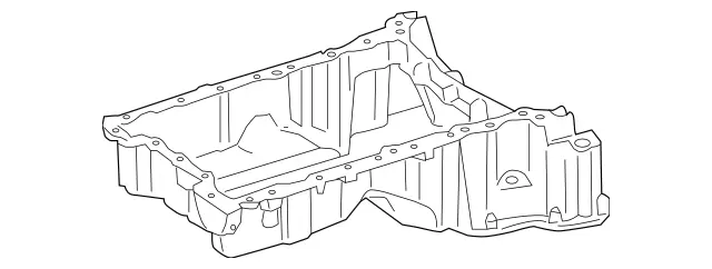 642-010-01-27 - Oil Pan, Upper Section Mercedes-Benz USA Parts