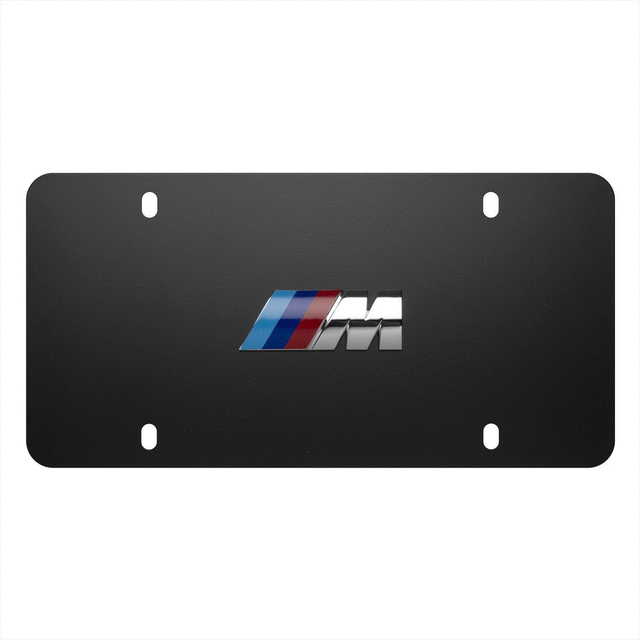 2007-2023 BMW Marque Plate - M Logo - Black Stainless Steel 82-12-1-470 ...