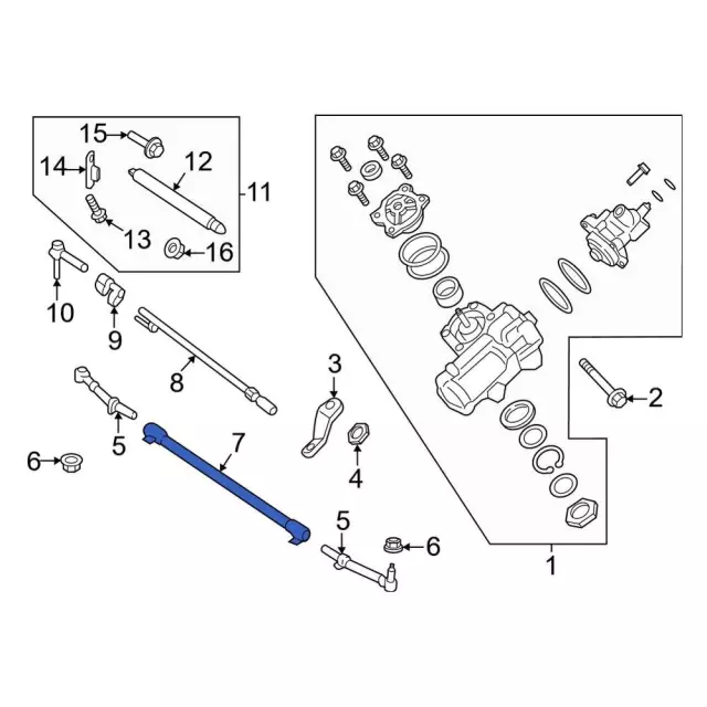 PC3Z-3281-B - Steering Tie Rod End Adjusting Sleeve 2005-2025 Ford ...