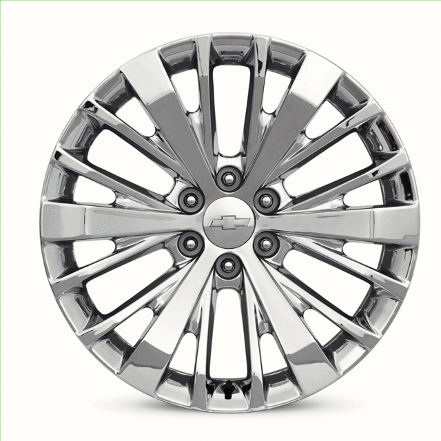 2025 GM 22" Wheels, Multi-Spoke Chrome (Replaces Part Number 84040804 ...