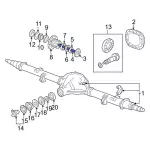 Genuine OEM Ford Part - Drive Axle Shaft Housing Seal EC3Z-3254-A ...