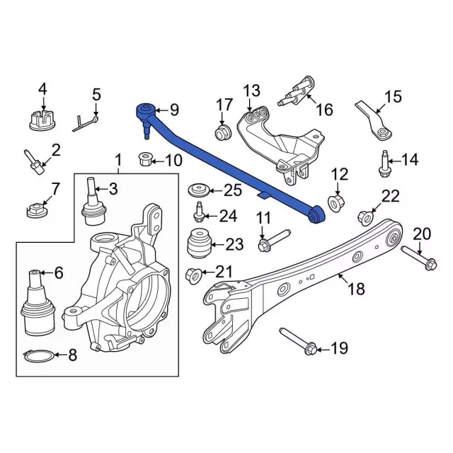 Genuine OEM Ford Part - Track Bar HC3Z-3B239-D | Genuine OEM Ford Parts ...