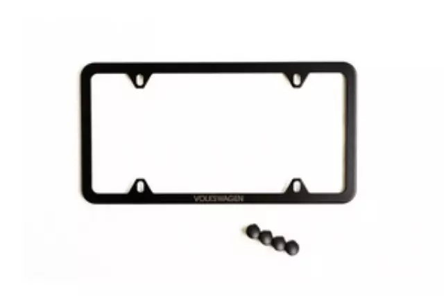 000-071-801-AB-041 - Volkswagen License Plate Frame - Slim With Logo ...